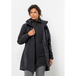 Jack Wolfskin Damen 3-in-1-Funktionsmantel "OTTAWA COAT", schwarz, Gr. XS, Außenjacke: OBERSTOFF 100% POLYESTER FUTTER 100% POLYESTER Innenjacke: