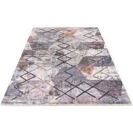 Teppich Obsession, B:150cm H:6mm L:230cm, bunt, Polyester, Wohnzimmer, Teppiche, "My Valencia 631", recycelte Materialien, modernes Design, mit