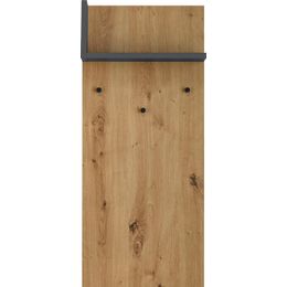 Garderobenpaneel Inosign, B:35cm H:83cm T:16,5cm, grau, Spanplatte, Garderobenpaneele, "Kosmo", Mit Hutablage, Breite 35 cm