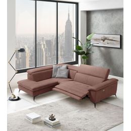 Ecksofa Egoitaliano, B:272cm H:96cm T:203cm, braun, Wohnzimmer, Sofas, "Martine, Multifunktionssofa mit Komfortfunktionen, edel und bequem", mit