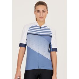 Endurance Damen Radtrikot "Donna", blau, Gr. 46, mehrfarbig, 90% Polyester, 10% Elasthan, Trikots, mit Quick-Dry Technologie