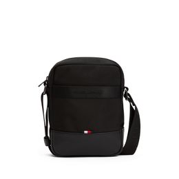 Tommy Hilfiger Damen Umh&auml;ngetasche "TH NYLON TRAVEL MINI REPORTER", schwarz, Lederimitat, Textil, unifarben, Taschen, Men Schultertasche,