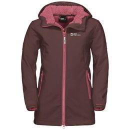 Jack Wolfskin Jungen Softshellmantel "KISSEKAT COAT GIRLS", lila, Gr. 92, OBERSTOFF OBERSTOFF 100% POLYESTER ABSEITE 100% POLYESTER, FUTTER 100%