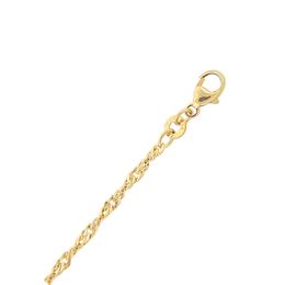 Adelia´s ADELIA ́S Damen Goldkette "Damen 333 Gold Singapur Halskette 45 cm Ø 2,4 mm", 45, Gelbgold 333 Gold, gold, Gelbgold 333, Gold, Halsketten, Goldschmuck