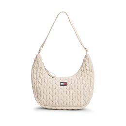 Tommy Jeans Damen Schultertasche "TJW URBAN X-BODY QUILTED", beige, Textil, unifarben, Taschen, Damen Umhängetasche, Tragetasche in modischer