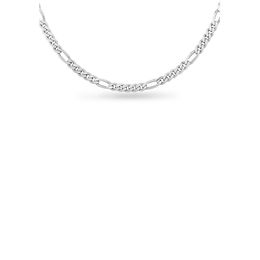 Firetti Damen Kette ohne Anhänger "Schmuck Geschenk Silber 925 Halsschmuck Halskette Figarokette", 50, Silber 925 (Sterlingsilber), B: 5,3mm, silber,