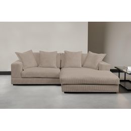 Ecksofa WERK2, B:285cm H:99cm T:195cm, beige, 90% Polyester, 10% Nylon, Wohnzimmer, Sofas, "Eldorado, Megasofa, Polsterecke mit viel Platz, Breite