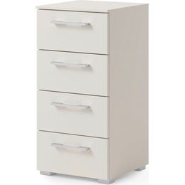 Schubkastenkommode, B:40cm H:81cm T:42cm, beige, SET ONE BY Musterring, Holzwerkstoff, Sideboards, "Henderson", mit 4 Schubladen inkl. Selbsteinzug