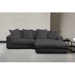 Ecksofa WERK2, B:285cm H:99cm T:195cm, grau, 90% Polyester, 10% Nylon, Wohnzimmer, Sofas, "Eldorado, Megasofa, Polsterecke mit viel Platz, Breite