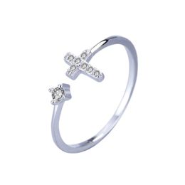 Damen Silberring "Faith", Silber 925 (Sterlingsilber), silber, Collezione Alessandro, Silber 925 (Sterlingsilber), Fingerringe