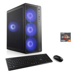 CSL PC "Levitas V29207", Microsoft Windows 11 Home (64 Bit), 16 GB RAM 500 GB SSD, schwarz, Desktop-PCs