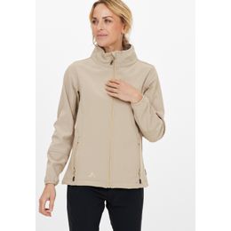 WHISTLER Damen Softshelljacke "Covina", beige, Gr. 46, unifarben, 94% Polyester, 6% Elasthan, Jacken, mit wasser- und winddichtem Funktionsmaterial