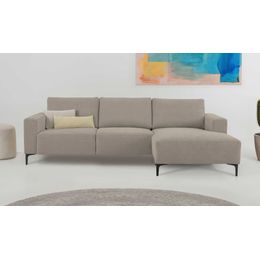 Ecksofa Home Affaire, B:262cm H:85cm T:152cm, braun, 100% Polyester, Wohnzimmer, Sofas, "Tournon, L-Form, Breite 262 cm, Webstoff, Chenille",