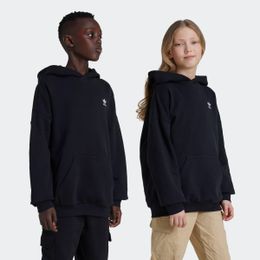 Mädchen Kapuzensweatshirt "HOODIE", schwarz, Gr. 128, adidas originals, Obermaterial: 100% Baumwolle, Sweatshirts