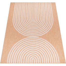 Teppich Paco Home, B:200cm H:4mm L:280cm, beige, Polypropylen (PP), Wohnzimmer, Teppiche, "Illusion 328", Flachgewebe, Scandi Look, In- und Outdoor