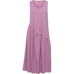 Damen Sommerkleid mit Volant am Saum orchidee, Gr&ouml;&szlig;e 40/42