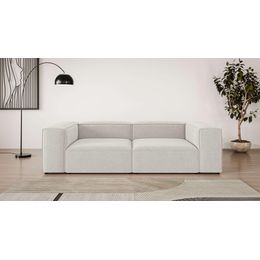 Big-Sofa OTTO HOME, B:260cm H:72cm T:130cm, beige, 100% Polyester, Sofas, "XL HAILY Modularsofa extra tief, Maße B/T/H: 260/130/72 cm", als Modul
