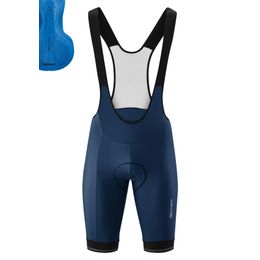 Gonso Herren Fahrradhose "SITIVO BIB 0", blau, Gr. XXL, 65% Polyamid, 35% Elastan, Hosen, Herren Radhose, innovatives Sitzpolster, Tr&auml;ger-Radlerhose,