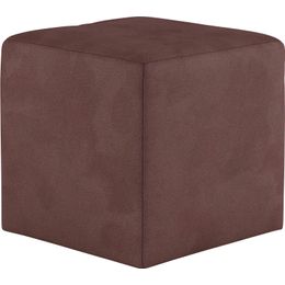 Hocker COTTA, B:40cm H:40cm T:40cm, braun, 100% Polyester, Büro, Hocker, "Cuby", Sitzwürfel, Cube, Sitzhocker