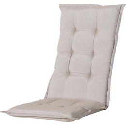 Sitzauflage Best, B:120cm H:7cm T:50cm, beige, Baumwolle, Polyester, Polsterauflagen, für Stühle mit hoher Rückenlehne
