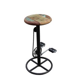 Pharao24.de Hocker mit Fahrradkette Industriedesign