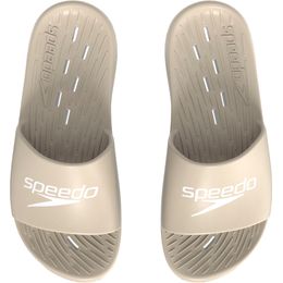 Speedo Damen Badesandale "Speedo Slide AF", Gr. 42, beige, Obermaterial: 100% EVA, unifarben, Sportlich, Schuhe