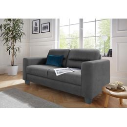 2,5-Sitzer Trendmanufaktur, B:177cm H:85cm T:92cm, grau, Sofas, "Chamber mit hohem Sitzkomfort", in zeitloser Optik, Kopfstützen optional bestellbar