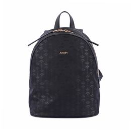 JOOP! JOOP Damen Rucksack "collana tessuto enrica backpack svz", schwarz, Nylon, Basic, Rucks&auml;cke, Rucksack Damenrucksack Cityrucksack