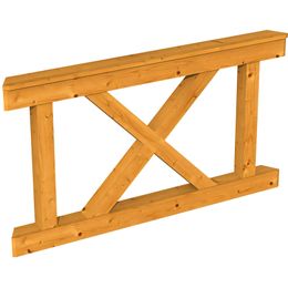 Skan Holz Br&uuml;stungsgel&auml;nder SKANHOLZ, H:84cm L:150cm, braun, Gel&auml;nder, "Andreaskreuz"