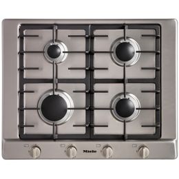 Miele Gas-Kochfeld, B:65cm H:3,5cm T:51,5cm, silber, Kochfelder, Besonders sicher &ndash; GasStop Funktion