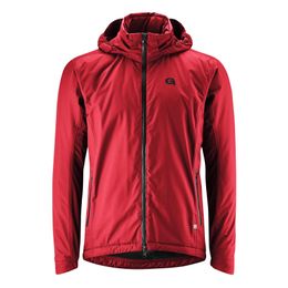 Gonso Herren Fahrradjacke "Save Jacket Therm M", rot, Gr. S, 100% Polyester, Jacken, Herren Regenjacke wind- und wasserdicht, Radjacke mit Kapuze