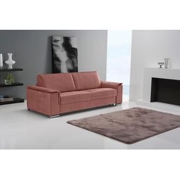 Schlafsofa Egoitaliano, B:234cm H:85cm T:102cm, braun, Wohnzimmer, Sofas, "Cecilia, modern & elegant, erstklassiger Sitzkomfort, Dauerschläfer",