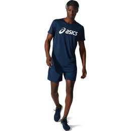 asics Herren Laufshirt "CORE asics TOP", blau, Gr. XS, Obermaterial: 100% Polyester, Shirts