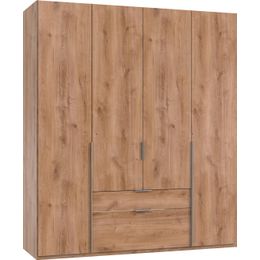 Kleiderschrank wimex, B:180cm H:208cm T:58cm, braun, Schlafzimmer, Schränke, "New York", wahlweise 208 oder 236cm hoch
