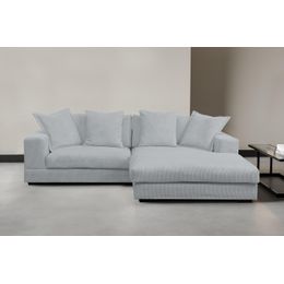 Ecksofa WERK2, B:285cm H:99cm T:195cm, grau, 90% Polyester, 10% Nylon, Wohnzimmer, Sofas, "Eldorado, Megasofa, Polsterecke mit viel Platz, Breite