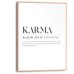 Poster Reinders, B:30cm H:40cm T:1,6cm, schwarz, MDF, Bilder, "Buddha"