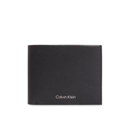 Calvin Klein Herren Geldbörse "CK MUST BILLFOLD W COIN", schwarz, Leder, unifarben, Kleinlederwaren, Geldbeutel, Herren Portemonnaie mit