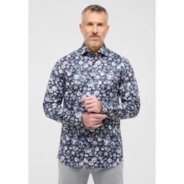 Eterna Herren Langarmhemd "SLIM FIT", blau, Gr. 40, Twill, 100% Baumwolle, Hemden, NON IRON (b&uuml;gelfrei)