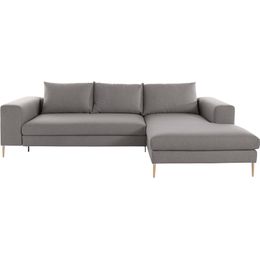 Polsterecke OTTO products, B:277cm H:83cm T:170cm, grau, Struktur fein: aus recycleten PET-Flaschen (100% PES), Sofas, "Finnja, softer, legerer