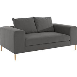 2-Sitzer OTTO products, B:187cm H:83cm T:103cm, grau, Luxus-Microfaser: aus recycleten Textilien (100% PES), Sofas, "Finnja, softer, legerer