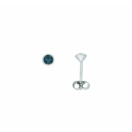 Adelia&acute;s ADELIA ́S Damen Paar Ohrh&auml;nger "Damen 925 Silber Ohrringe Ohrstecker mit Zirkonia &Oslash; 3 mm", Damen, Silber 925 (Sterlingsilber), blau, Silber 925