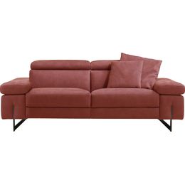 2,5-Sitzer Egoitaliano, B:222cm H:100cm T:108cm, rot, Luxus-Micofaser Lederoptik (100% Polyester) ist ein neues technisches Gewebe mit einem