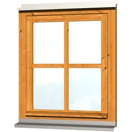 Skan Holz Fenster SKANHOLZ, B:69cm H:82cm, braun, Glas, Massivholz, Fenster, "Einzelfenster", f&uuml;r Carports, 69,1 x 82,1 cm