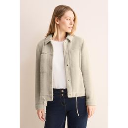 Cecil Damen Outdoorjacke, beige, Gr. XXL, unifarben, Stoff, Obermaterial: 82% Polyester, 18% Polyamid, Futter: 100% Polyester, Jacken, mit Tunnelzug