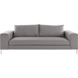 3-Sitzer OTTO products, B:247cm H:83cm T:103cm, grau, Struktur fein: aus recycleten PET-Flaschen (100% PES), Sofas, "Finnja, softer, legerer