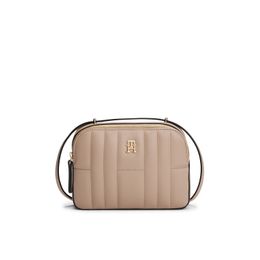 Tommy Hilfiger Damen Umhängetasche "TH FEMININE CONV CAMERA BAG", beige, Lederimitat, unifarben, Taschen, Damen Schultertasche, Minibag im trendigen