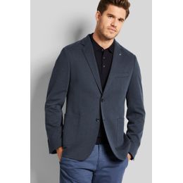 Bugatti Herren Sakko, blau, Gr. 58, meliert, 70% Polyester, 30% Baumwolle, Sakkos, mit Stretchfunktion