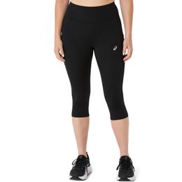 asics Damen Lauftights "asics CORE CAPRI TIGHT", schwarz, Gr. L, Obermaterial: 79% Polyester, 21% Elasthan, Hosen