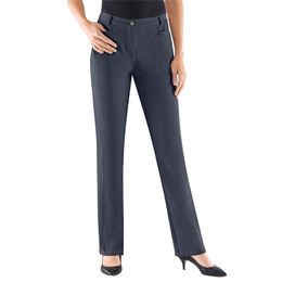 COSMA Damen Thermohose, blau, Gr. 20, unifarben, 69% Baumwolle, 29% Polyester, 2% Elasthan, Hosen
