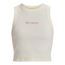 Roxy Damen Tanktop "Iconic Days", beige, Gr. M, 58% Baumwolle, 39% Polyester, 3% Elasthan, Tops